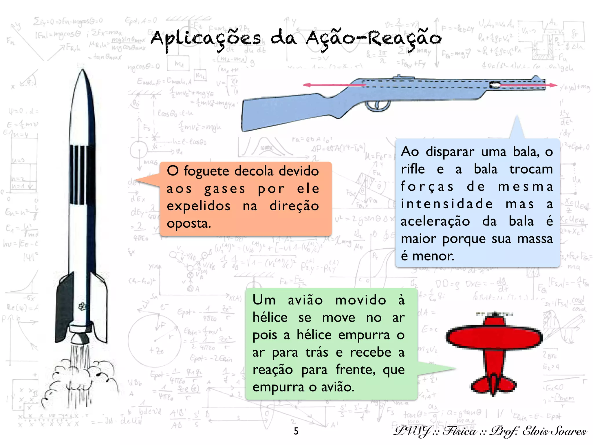 Aula 6 - Terceira Lei de Newton - Física - PVSJ - Prof Elvis | PPT