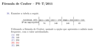 Moda de Czuber - Estatística Descritiva | PDF