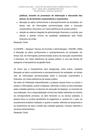Aula 6 afo questões comentadas | PDF