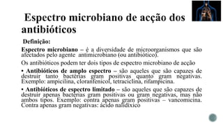 Fármacos antibacterianos e Resistência antibiótica .pptx