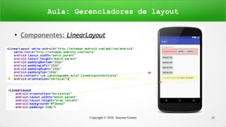 Aula - Gerenciadores de layout | PDF