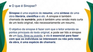 7º LP - Esquema, Sinopse e Resumo.pptx