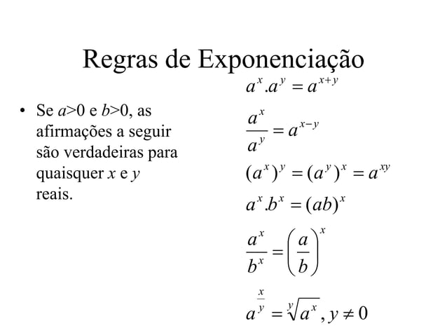 Aula 7 Funções Logarítmicas Exponenciais E Trigonometricas