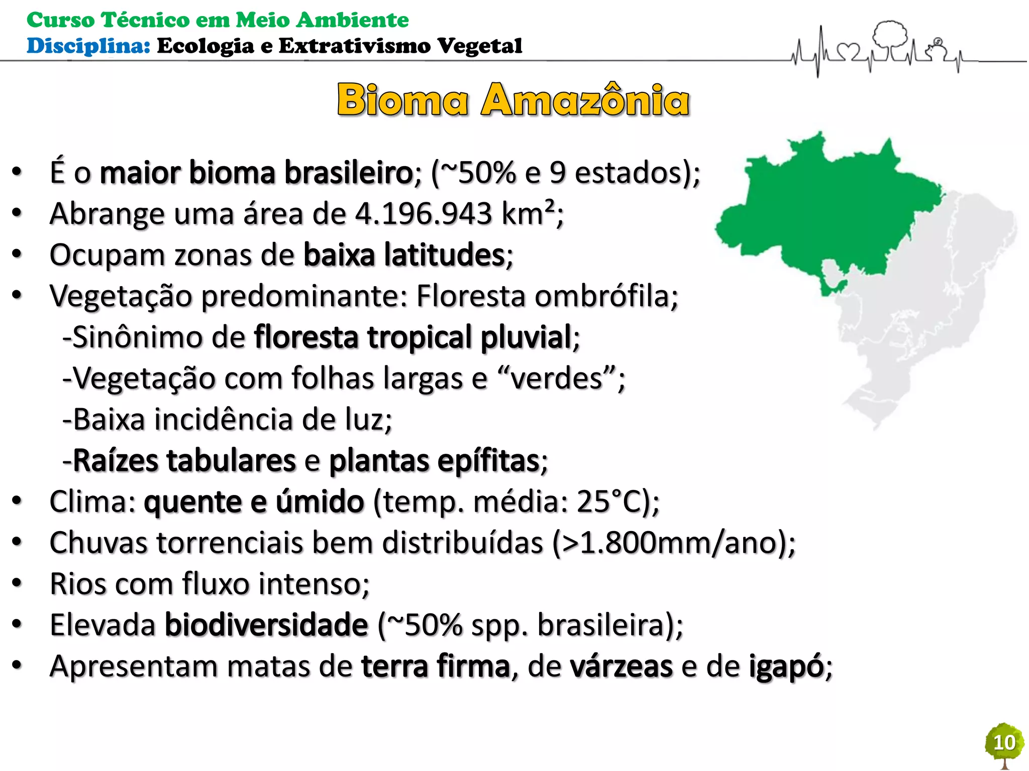Téc. Meio Ambiente: Aula 9 - Biomas brasileiros | PPT