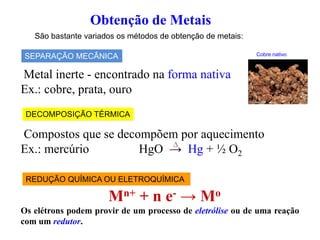 Aula 9 - Metais - Aluminotermia. Conceitos e Definição | PDF