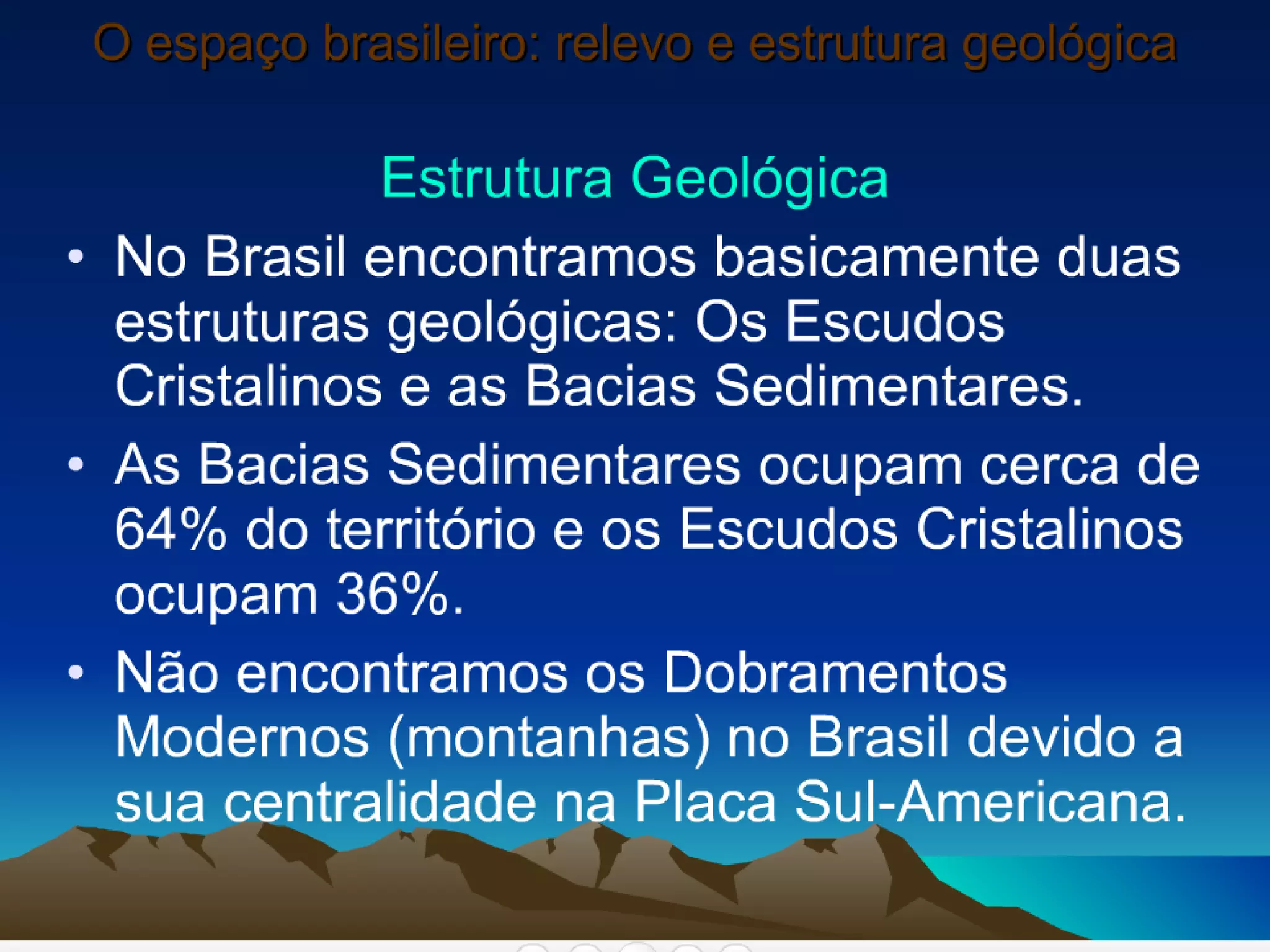 A classificação do Relevo brasileiro | PPT