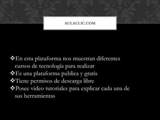 Aulaclic y aulafacil | PPTX