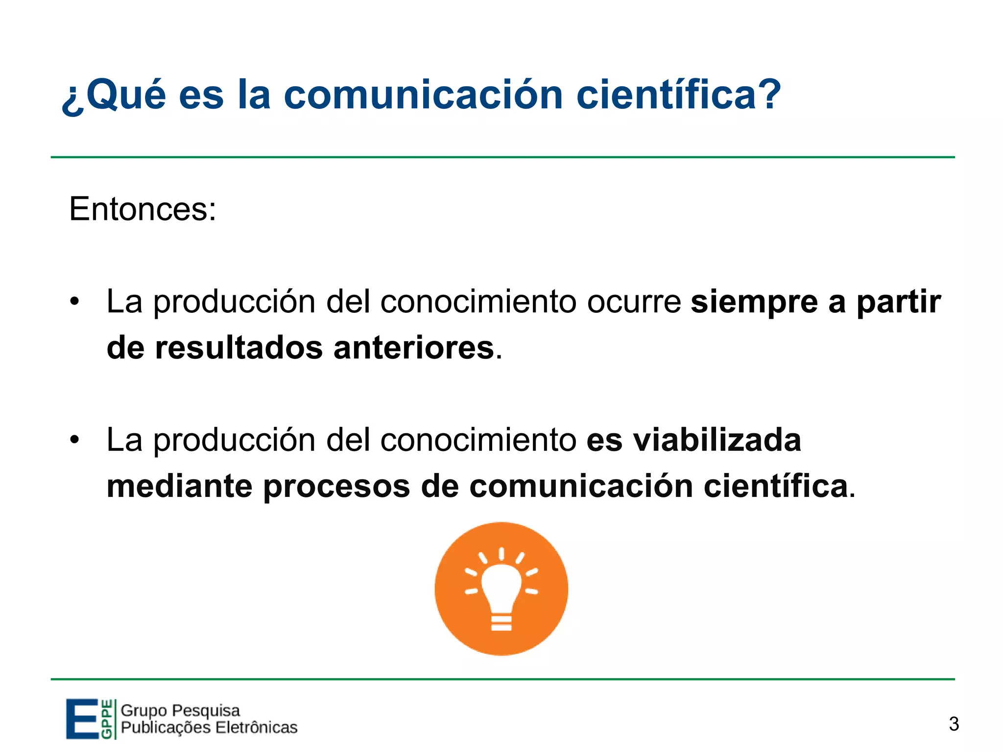 Comunicación Científica | PPTX