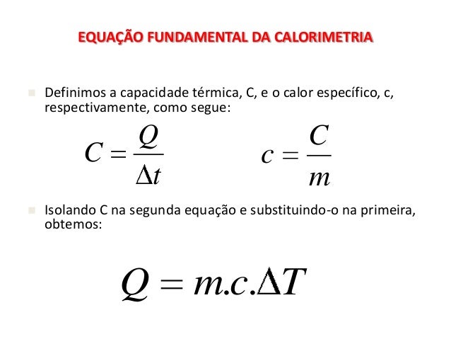 Formula De Calor De Reacao