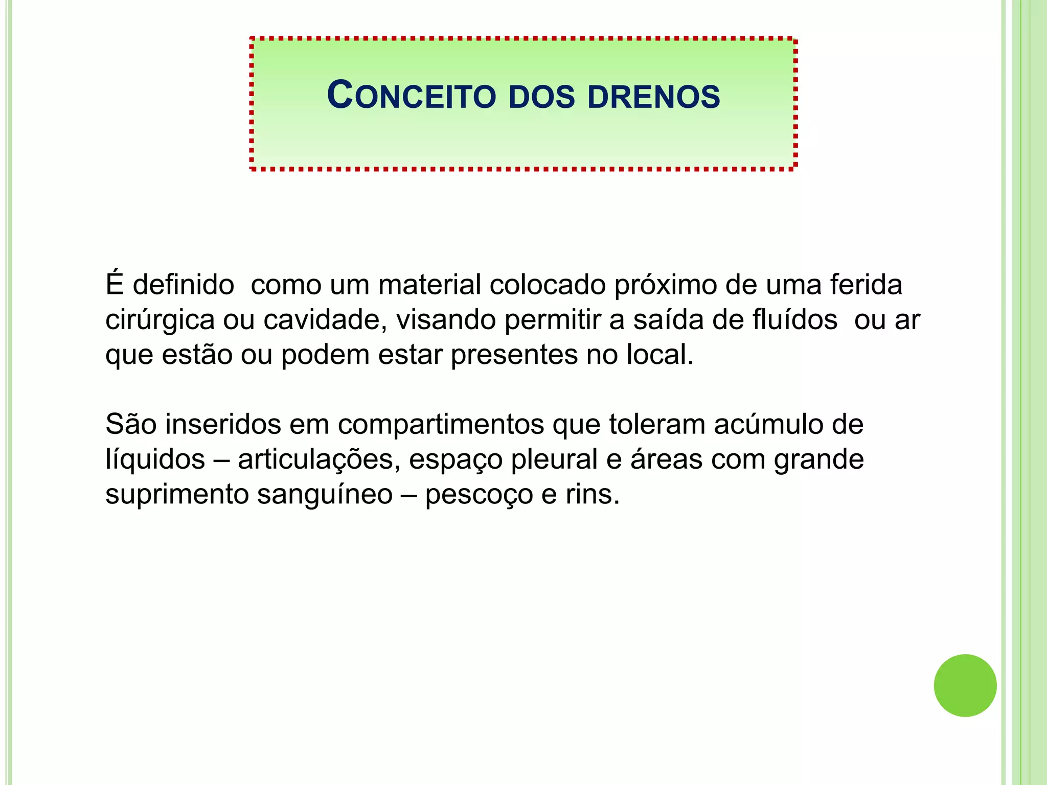 Aula de cuidados com drenos | PPT
