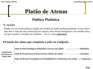 Aula de filosofia antiga platão de atenas | PDF