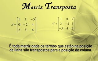Aula de matrizes | PPT | Physics | Science