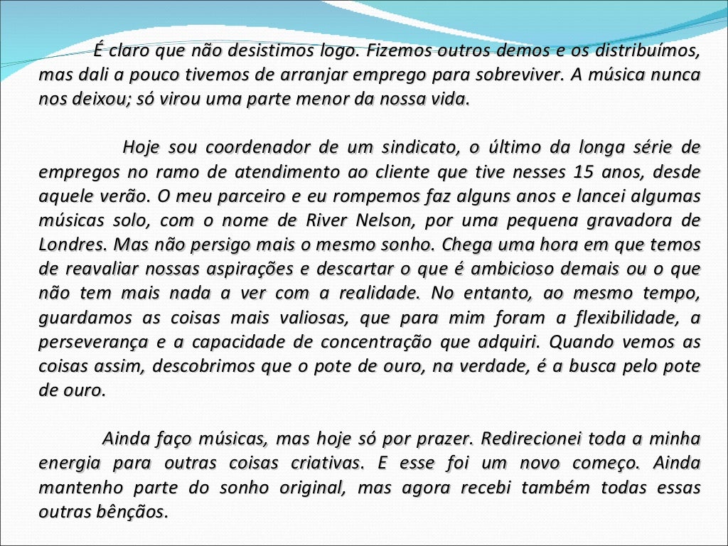 Modelo De Relato Pessoal - FDPLEARN
