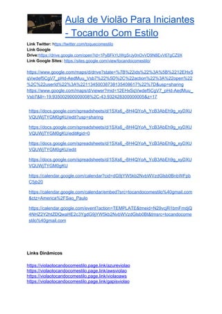 Aula de violao para iniciantes | PDF