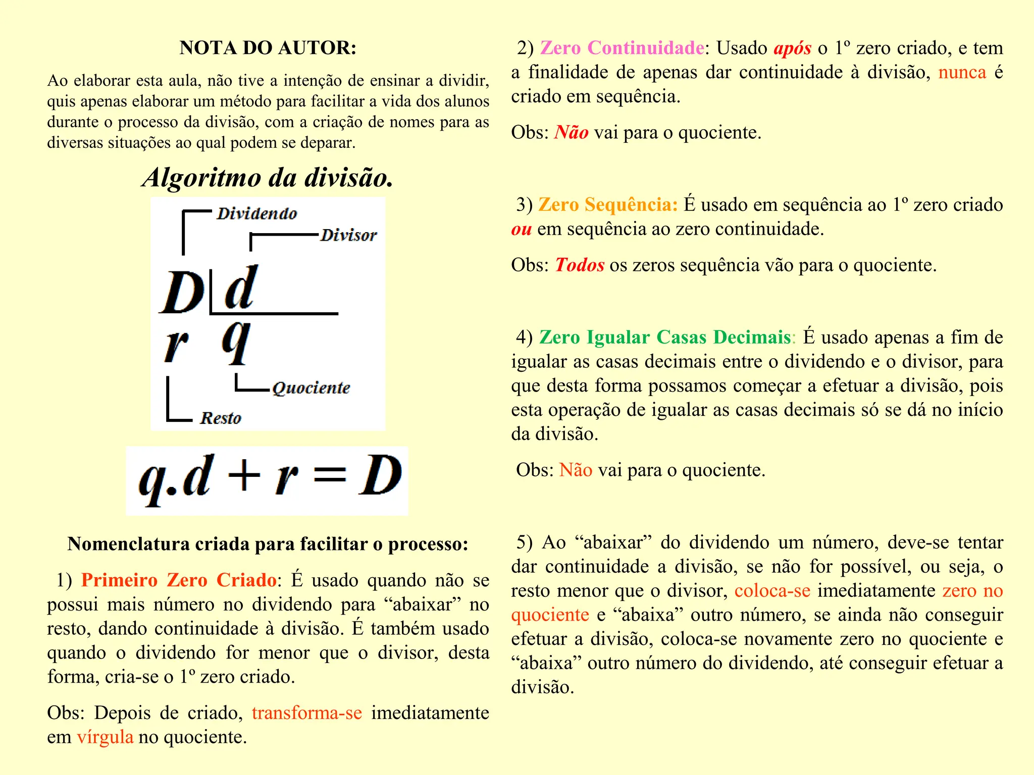 Aula com elementos conceituais de divisão | PPT