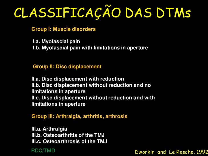 DTM: Patologia articulares