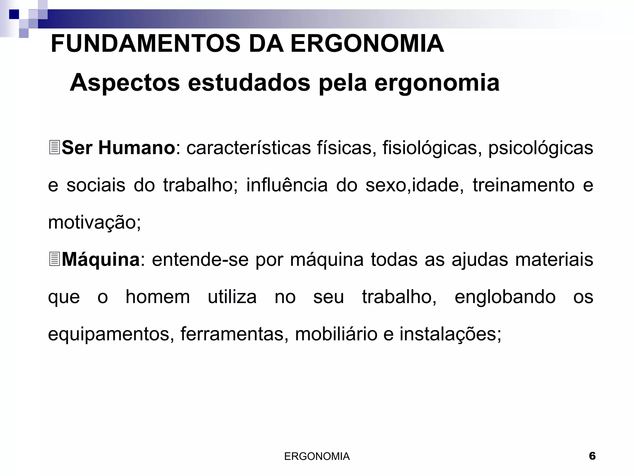 Aula ergonomia | PPT