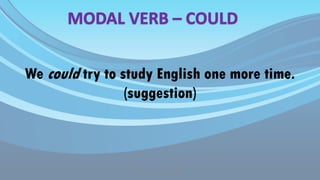 Modal Verbs Class | PDF