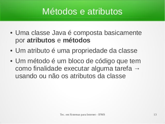 Classes E Objetos