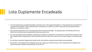 Estruturas de Dados: Listas, fundamentos. | PPSX