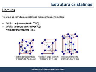 Estruturas cristalinas | PPT