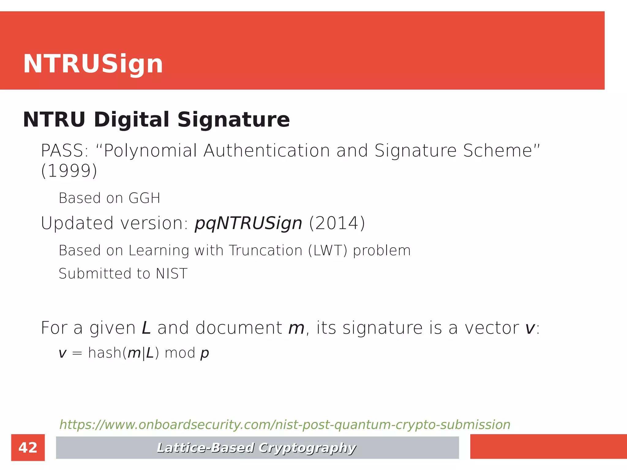 Introduction Lattice Based Cryptography Ppt