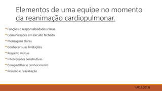 Aula de parada cardiorespiratoria e RCP para enfermagem | PPTX