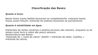 Aula Química Inorgânica. apresentação ppt | PDF