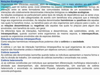 Aula relações ecológicas | PPTX