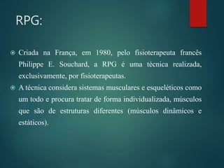 AULA reeducação postural global conceito | PPTX