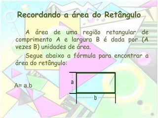 Aula sobre áreas | PPT
