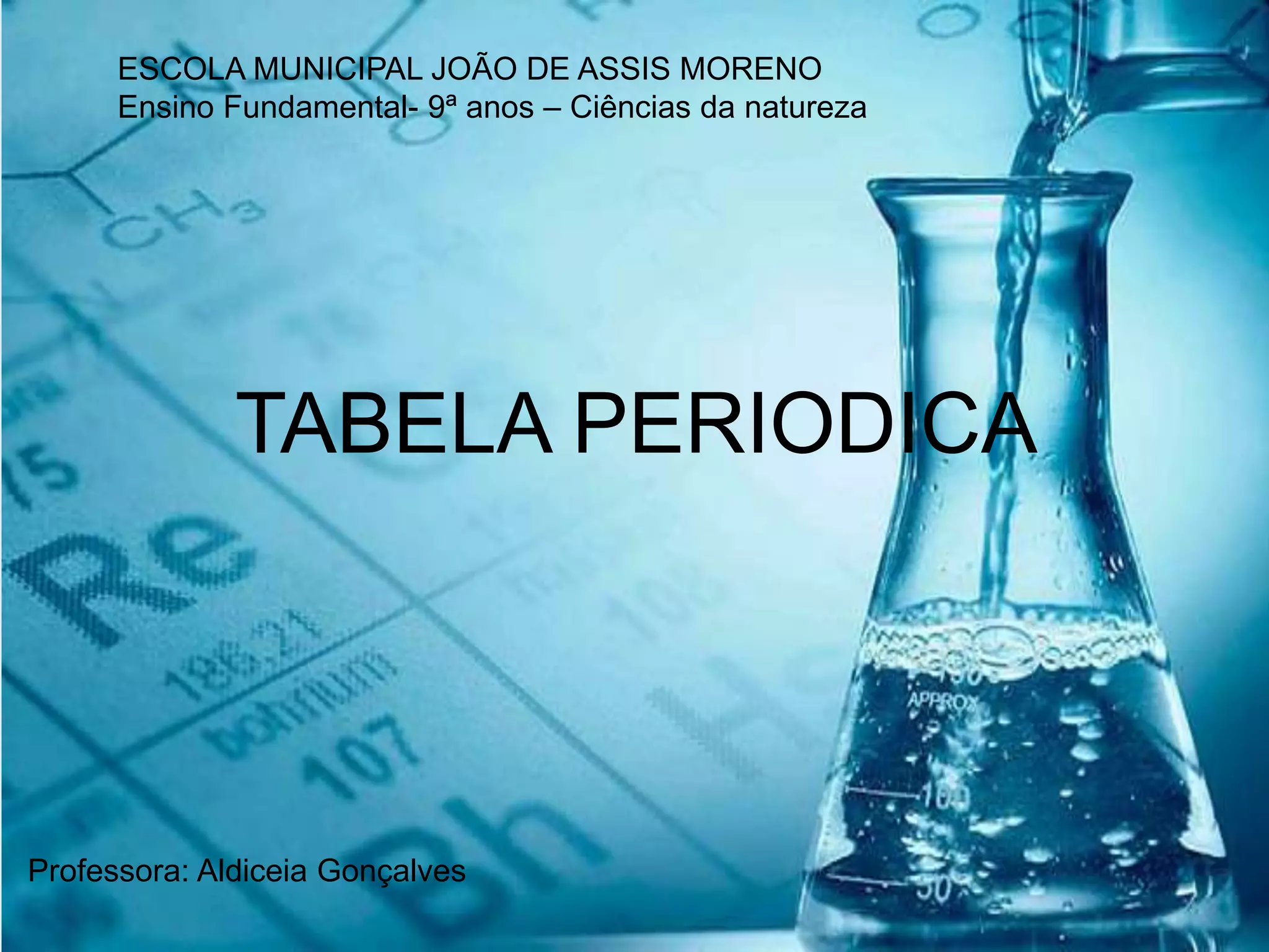 aula tabela periodica 9 anos.pptx | Chemistry | Science