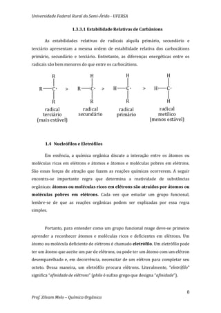 Aula teorica 09 principais caracteristicas das reacoes organicas | PDF