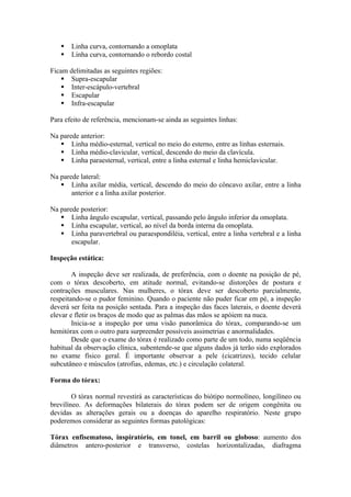 Aula teorica do torax | DOC