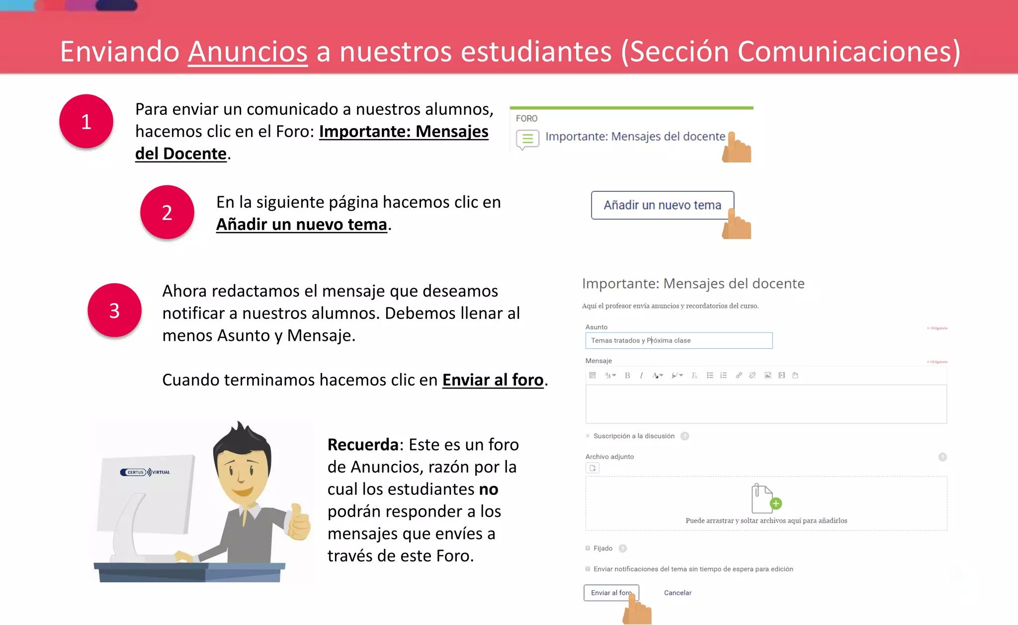 Aula Virtual CERTUS - Manual Docente - 1. Comunicaciones | PDF ...