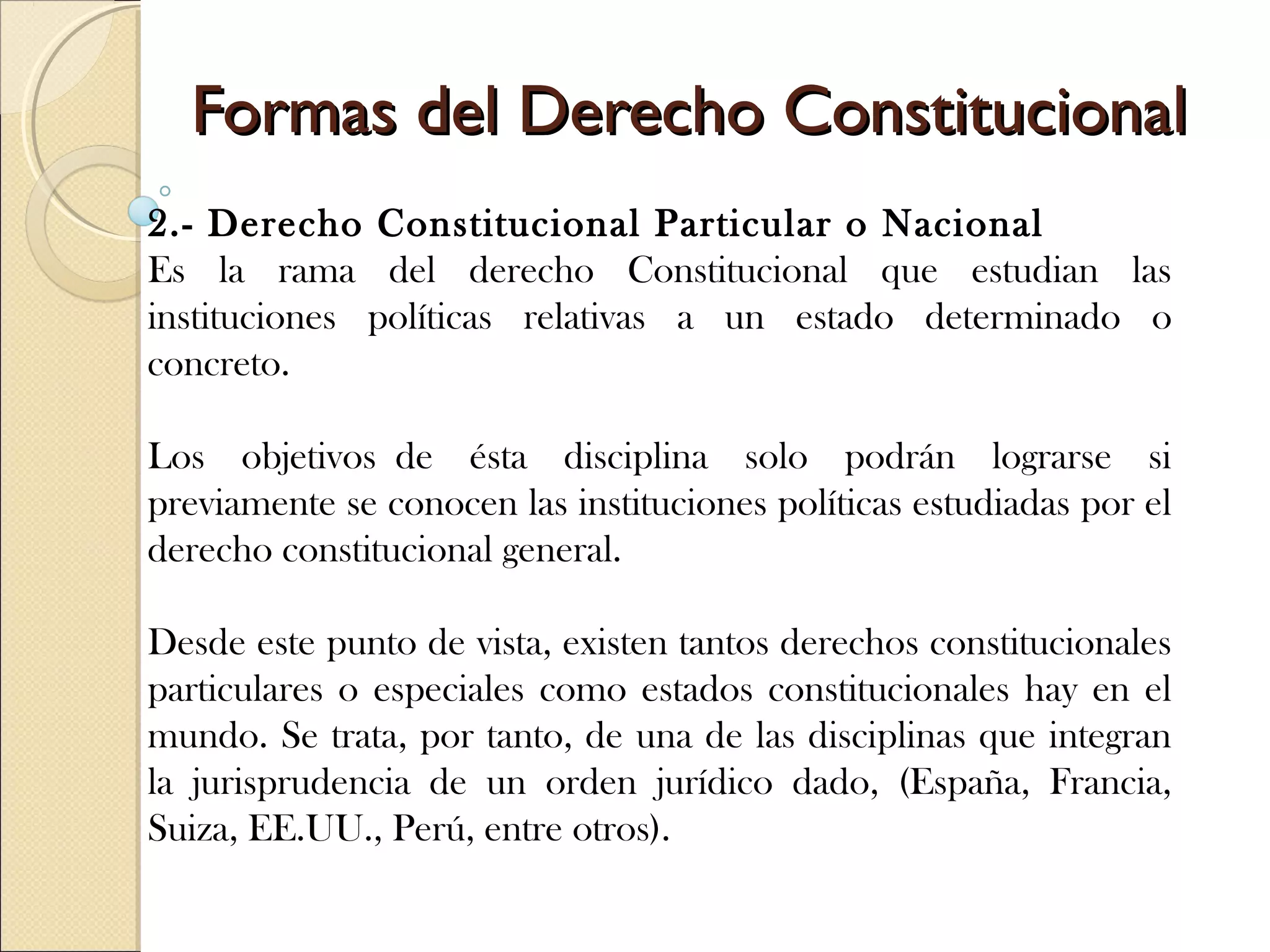 Aula virtual derecho constitucional | PPT