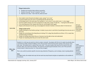Improvisation for Language Learning | PPT
