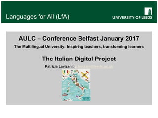 The Italian Digital Project | PPT