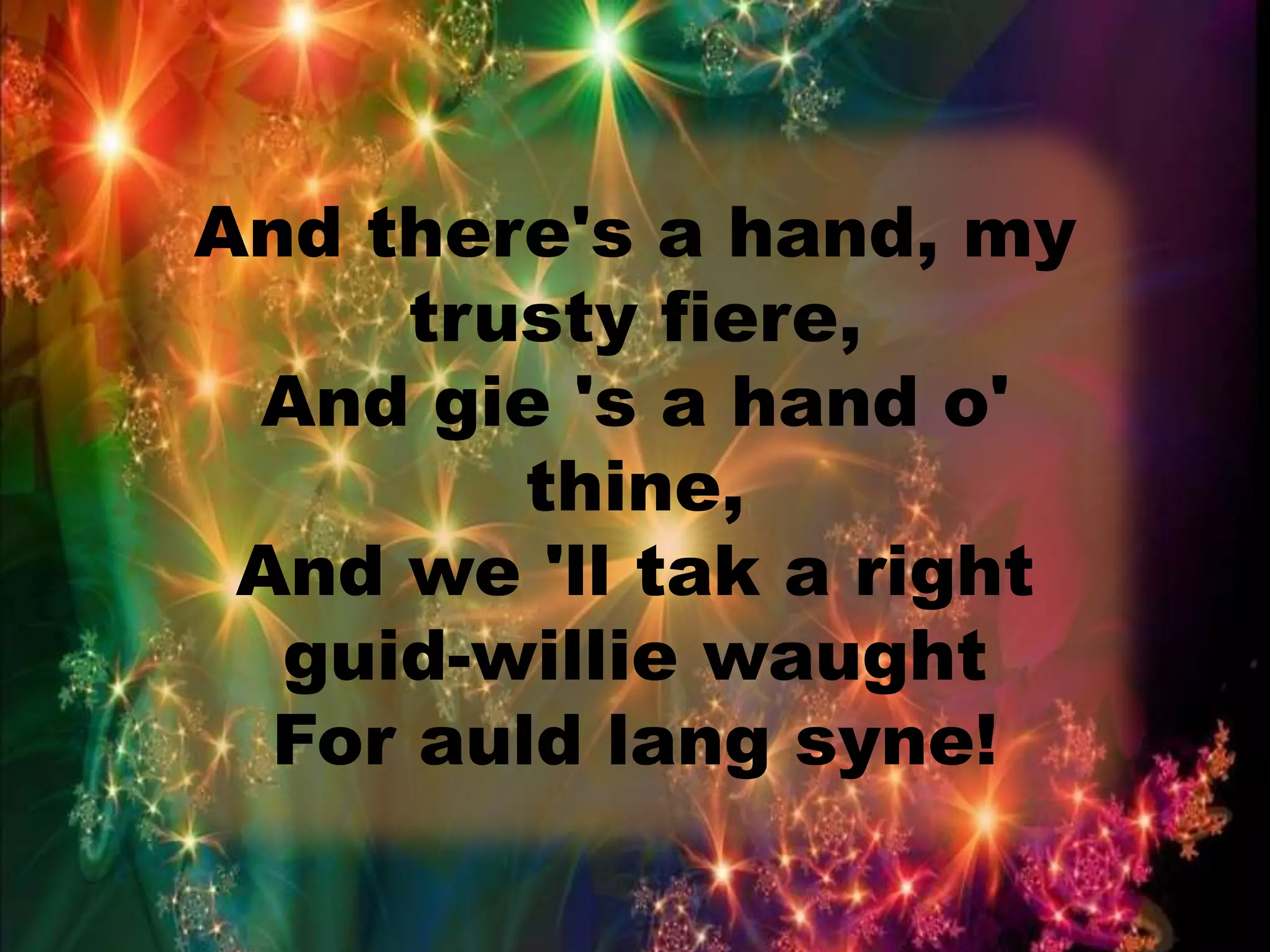 Auld Lang Syne | PPTX