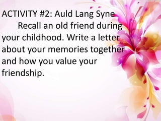 Auld lang syne | PPTX