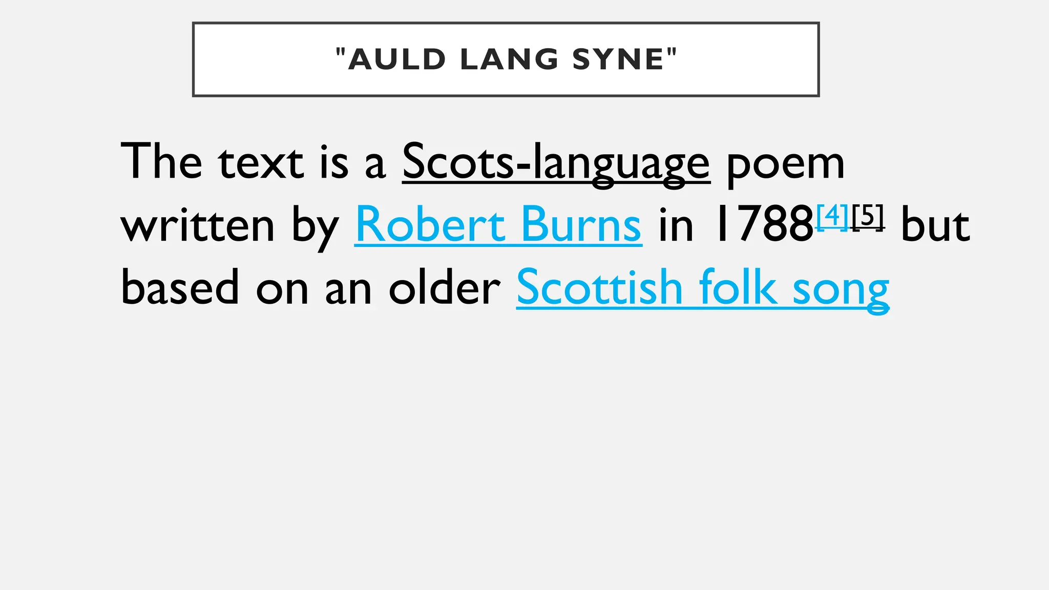 Auld Lang Syne English 9 2nd Quarter Lesson 1 | PPTX