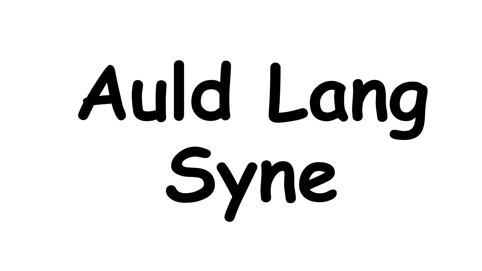 Auld Lang Syne Thai vocabulary and lyrics | PPTX