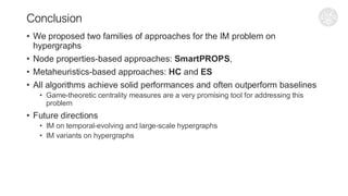 Heuristics Approaches for the Influence Maximization Problem on ...