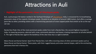 Auli - The Skiing Paradise Uttarakhand.pptx