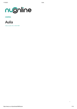 Aulia | PDF