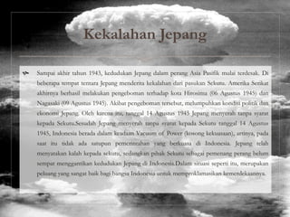 Berbagai Kemenangan Jepang dan Proses Masuknya Jepang ke Indonesia | PPTX