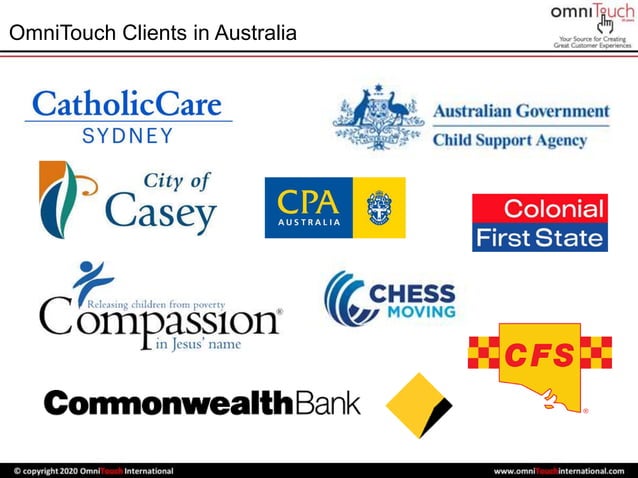 OmniTouch Australia Clients 2019 - 2023 | PPT