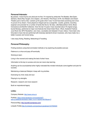 Aum janakiram-resume-2012 | PDF