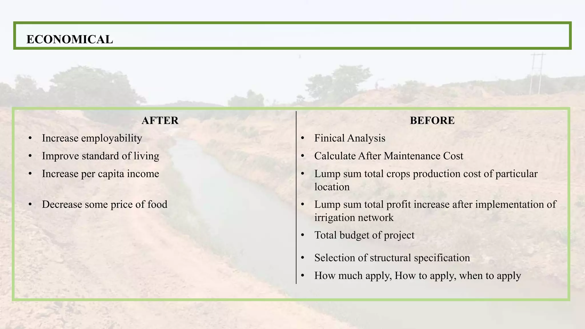 Role of civil engineering in irrigation planning | PPTX