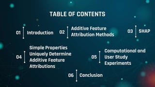 A Unified Approach to Interpreting Model Predictions (SHAP) | PPTX